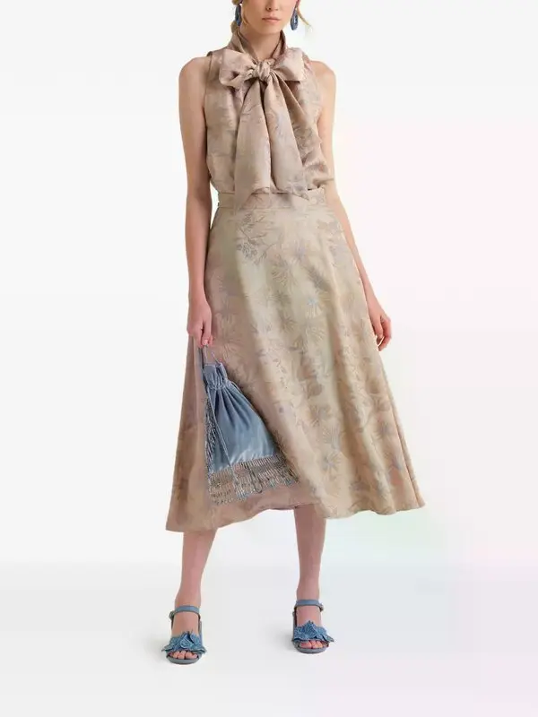 Malìparmi A-line Skirt With Tie Belt