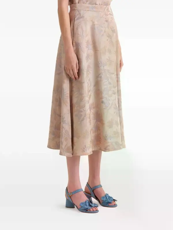 Malìparmi A-line Skirt With Tie Belt