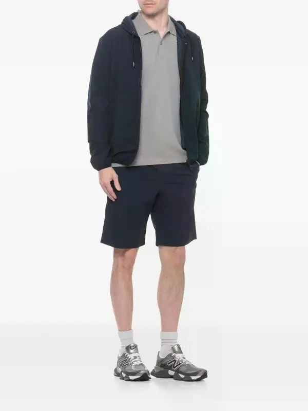 K-WAY Vincent Logo-patch Striped-trim Shirt - Grey