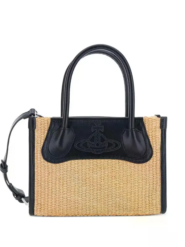 VIVIENNE WESTWOOD Small Troy Orb-motif Tote Bag - Neutrals