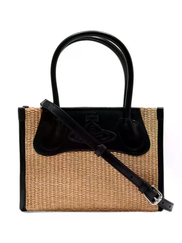 VIVIENNE WESTWOOD Small Troy Orb-motif Tote Bag - Neutrals