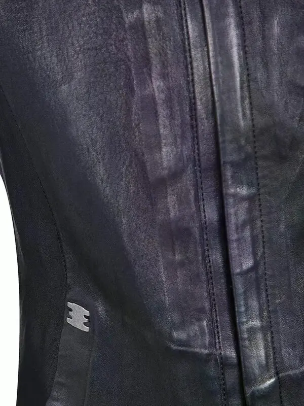ISAAC SELLAM EXPERIENCE Imparable High-neck Leather Jacket