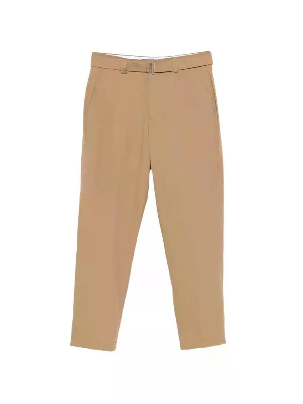 LOW BRAND Belted Trousers - Neutrals