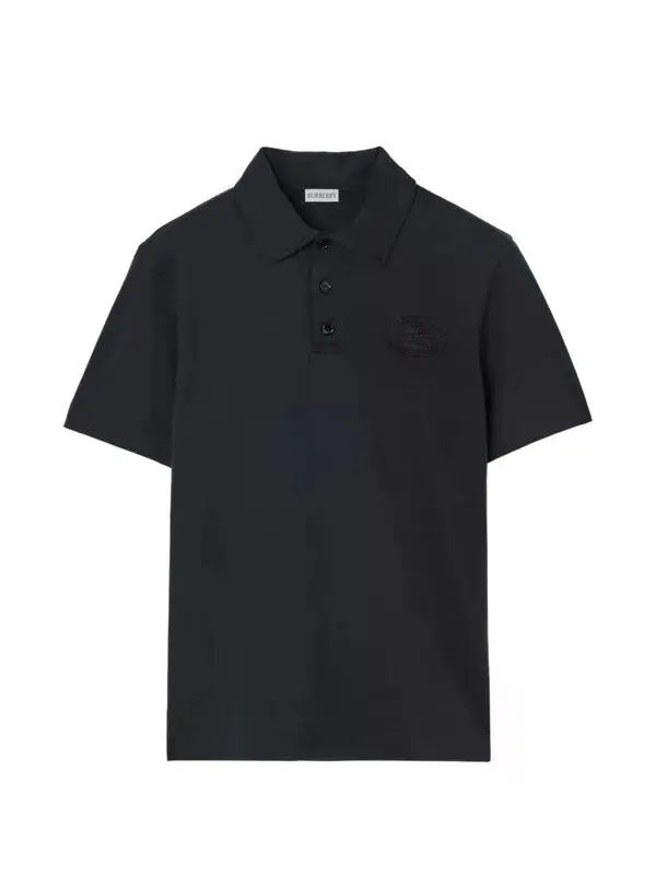 Burberry Cotton Polo Shirt - Blue