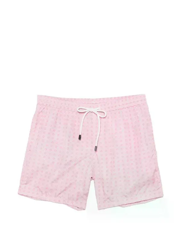 BARBA NAPOLI Floral-print Swim Shorts - Pink