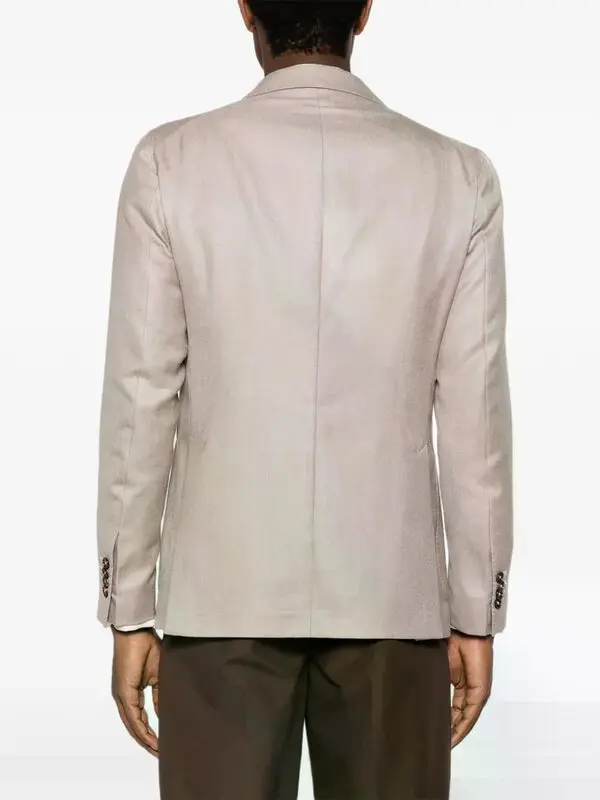 Tagliatore Single-breasted Patch-pocket Blazer - Neutrals