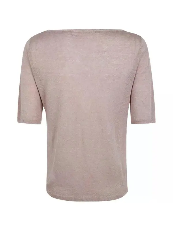 Majestic Filatures Fine-knit Boat-neck T-shirt - Neutrals