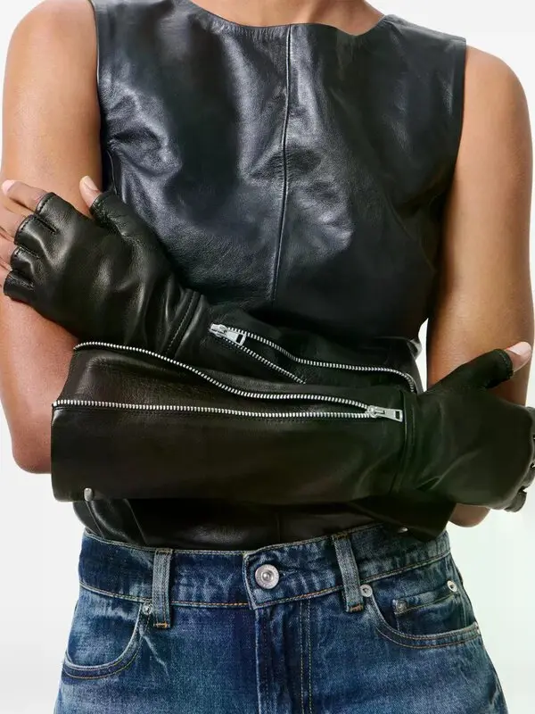 Our Legacy Zip-fastening Fingerless Gloves