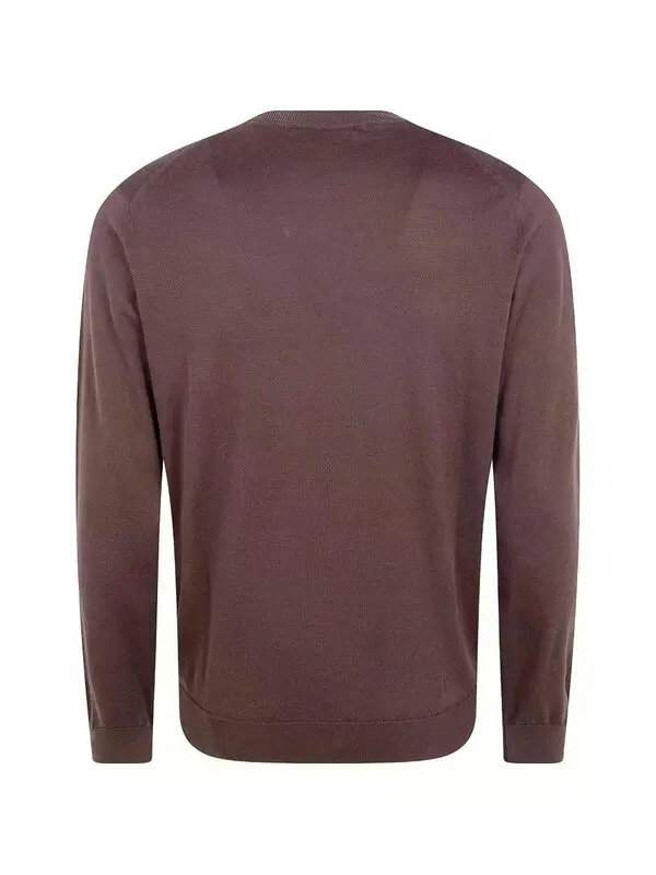 FILIPPO DE LAURENTIIS Fine-knit Long-sleeved Sweater - Brown