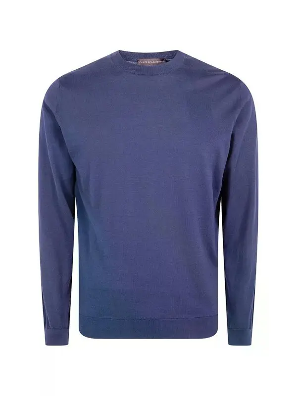 FILIPPO DE LAURENTIIS Crew-neck Sweater - Blue