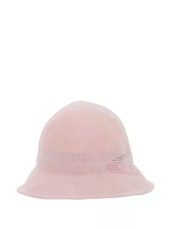 VIVIENNE WESTWOOD Orb-motif Pointelle-knit Bucket Hat - Pink