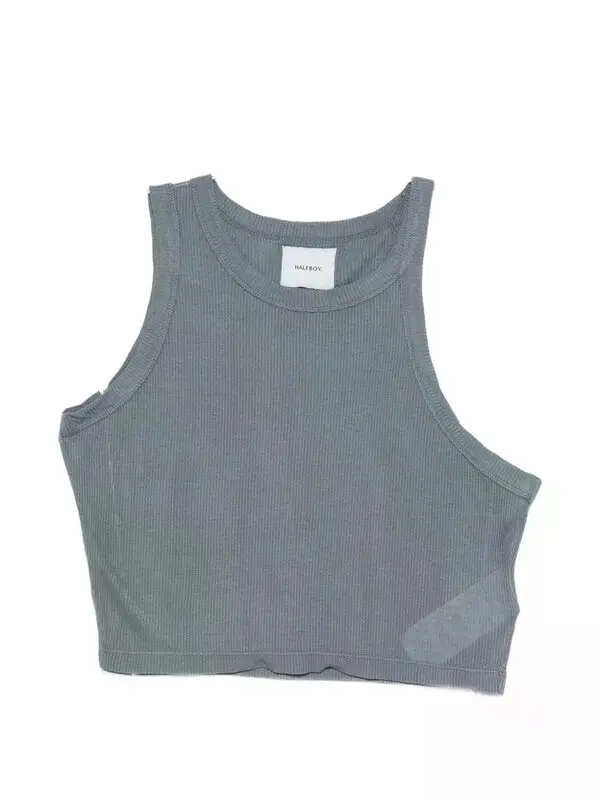 HALFBOY Ribbed Top - Grey