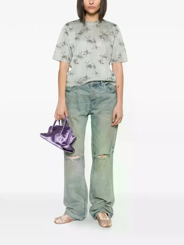 GANNI Floral-print T-shirt - Green