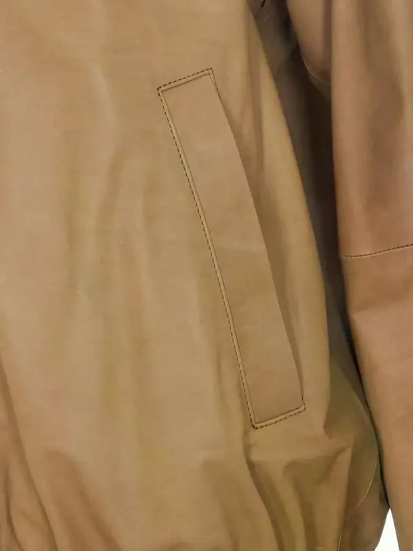 Auralee Hooded Leather Jacket