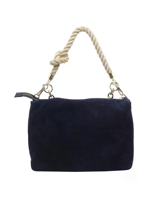 MY BEST BAG FIRENZE Zip Suede Shoulder Bag - Blue