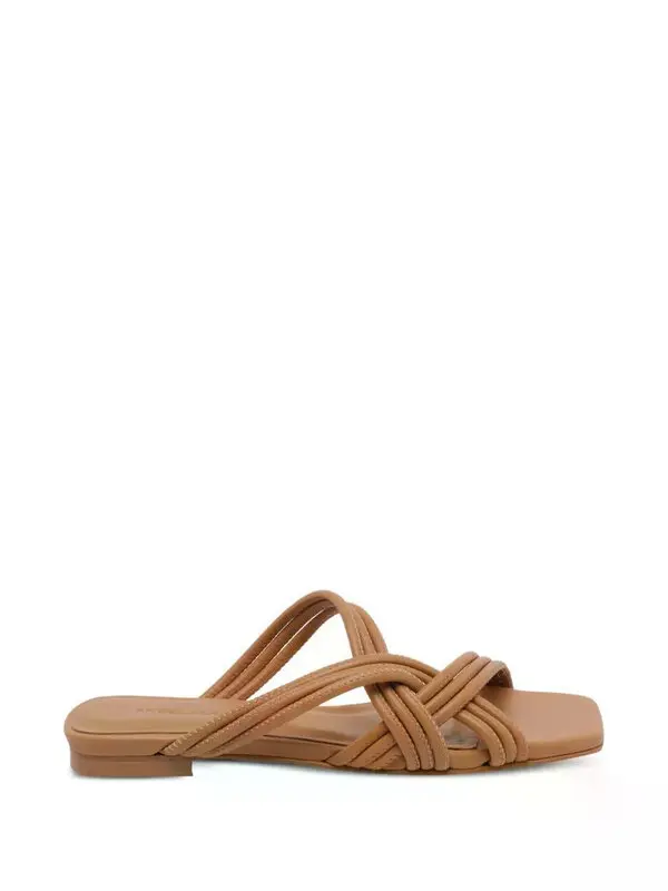 ANGEL ALARCON Crossover-strap Square-toe Sandals