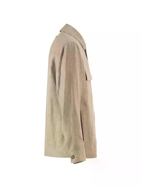 Peserico Linen Patch-pocket Jacket - Neutrals