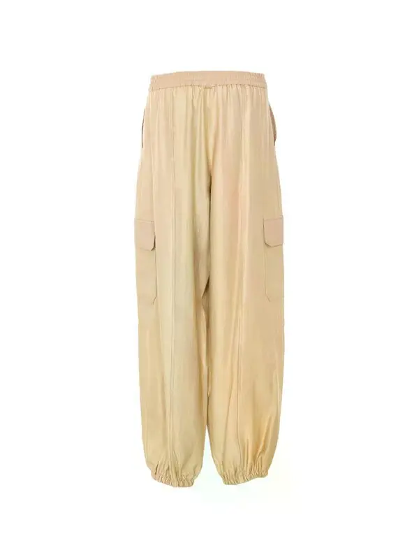 TWINSET Cuffed Cargo Trousers - Neutrals