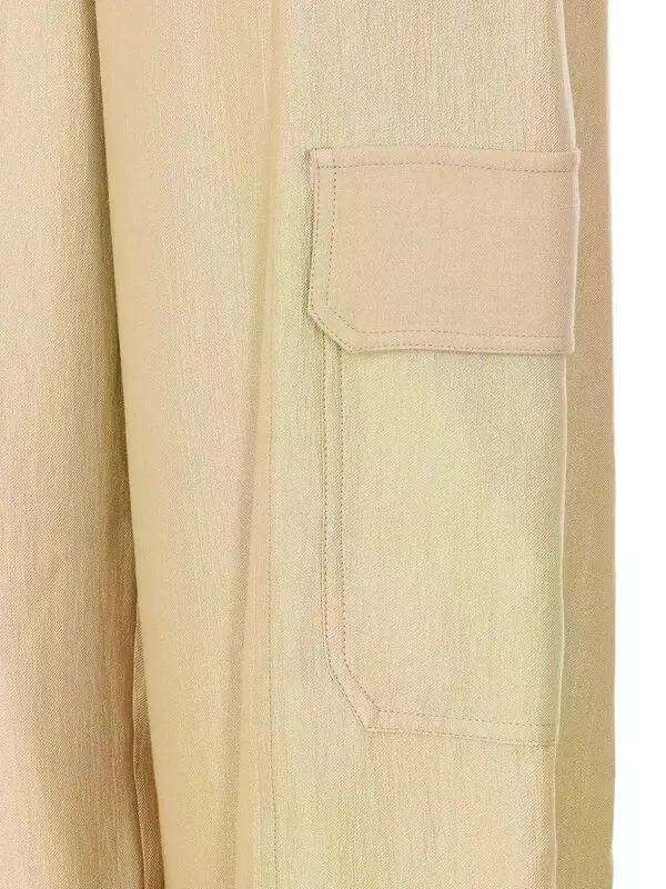 TWINSET Cuffed Cargo Trousers - Neutrals