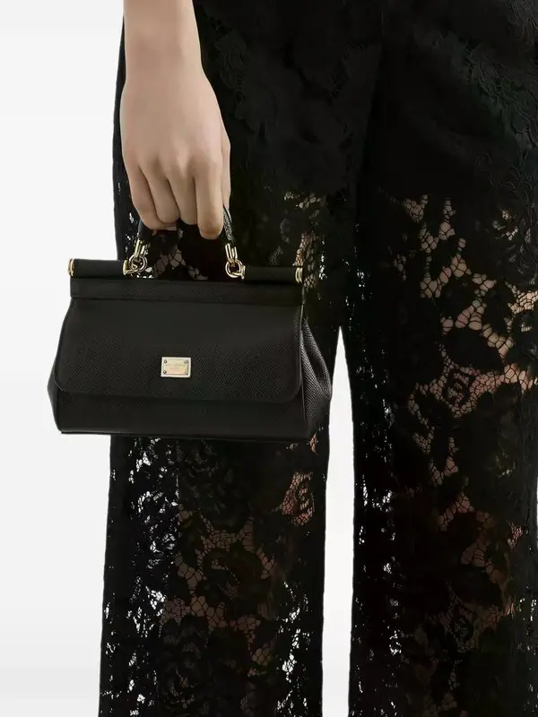 Dolce & Gabbana Mini Sicily Handbag - Black