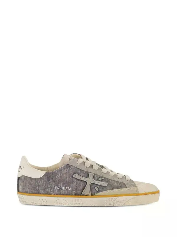 Premiata Steven 8050 Logo-patch Sneakers - Blue