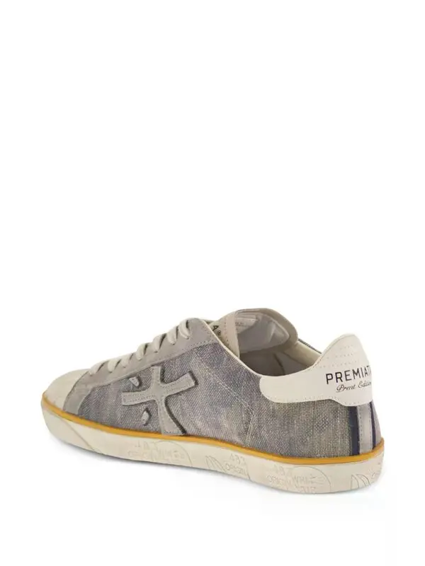 Premiata Steven 8050 Logo-patch Sneakers - Blue