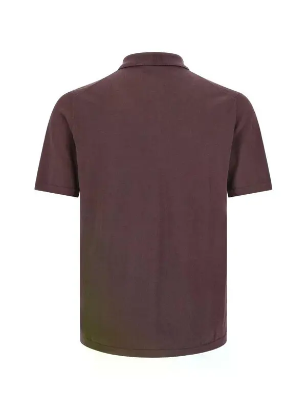 ROBERTO COLLINA Short-sleeve Knitted Shirt - Brown