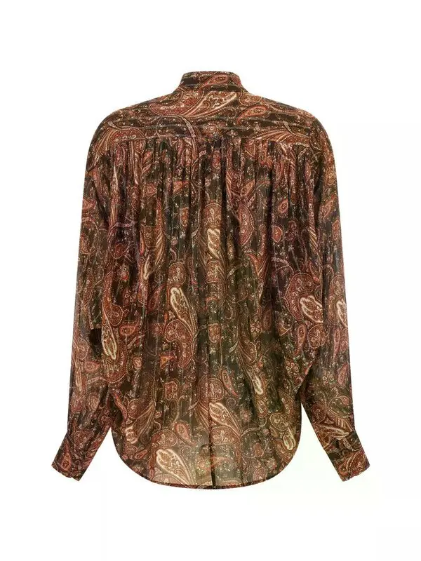 Andamane Rania Paisley-print Shirt - Brown