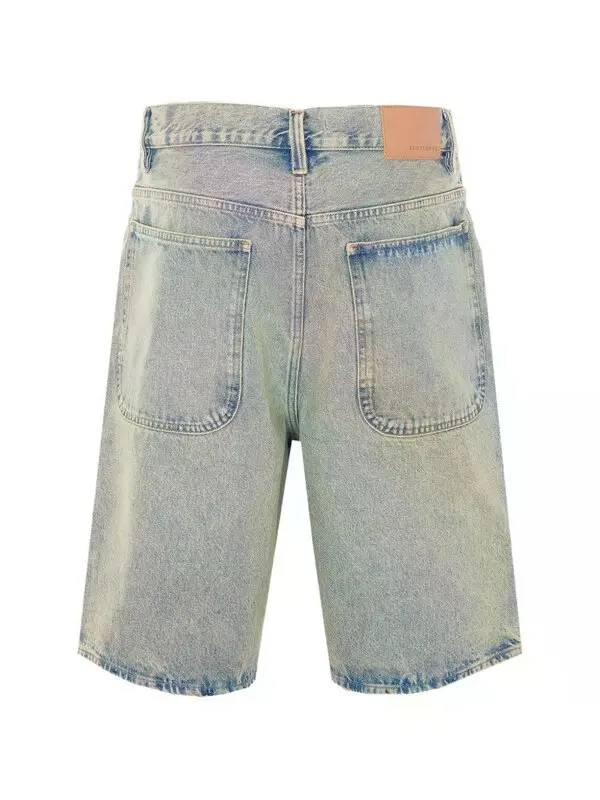 SUNFLOWER Buttoned Denim Shorts - Blue