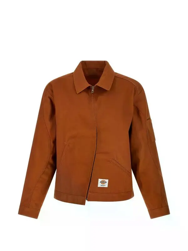 Undercover Logo-patch Zip-up Jacket - Brown