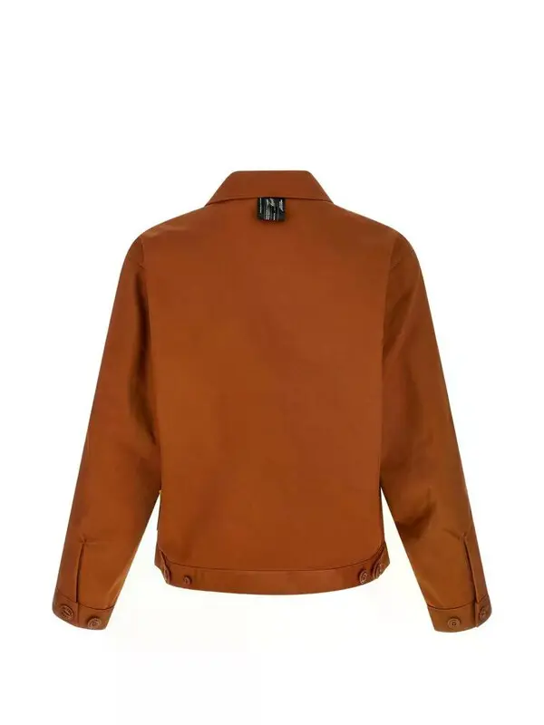 Undercover Logo-patch Zip-up Jacket - Brown