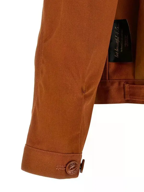 Undercover Logo-patch Zip-up Jacket - Brown