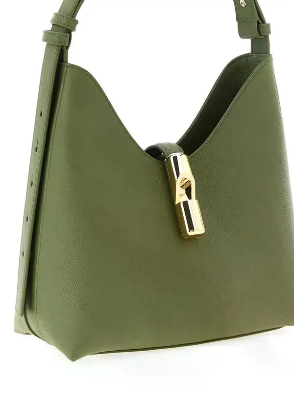 Furla Goccia Leather Shoulder Bag - Green