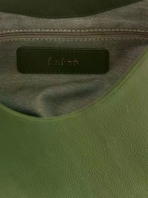 Furla Goccia Leather Shoulder Bag - Green