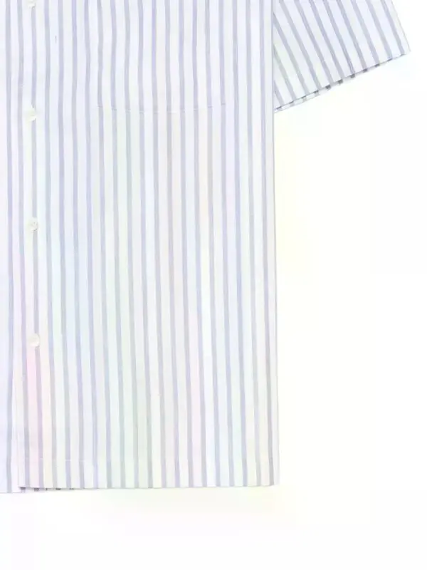 Herno Vertical-stripe Short-sleeve Shirt