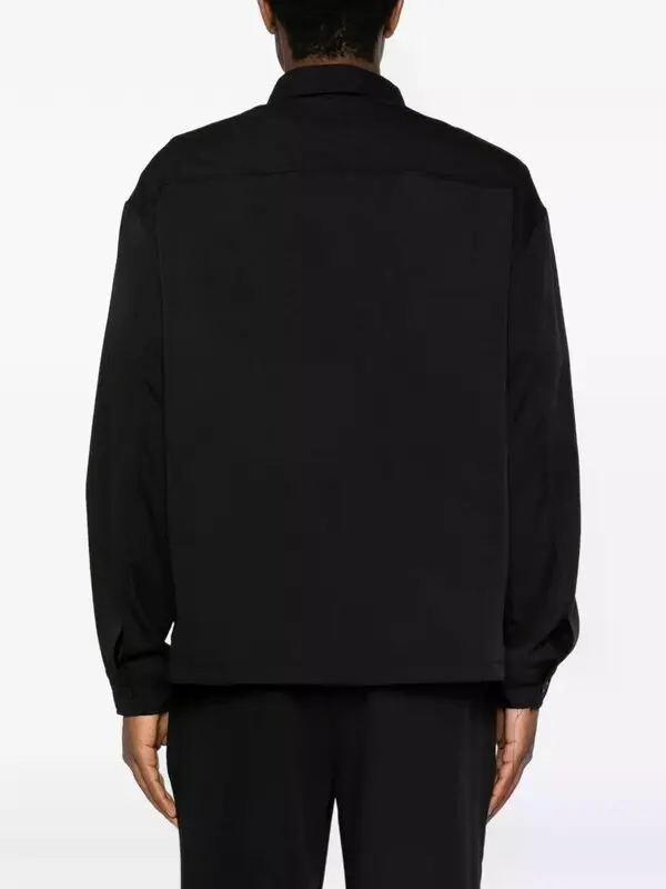 Imperial Flap-pocket Shirt Jacket - Black