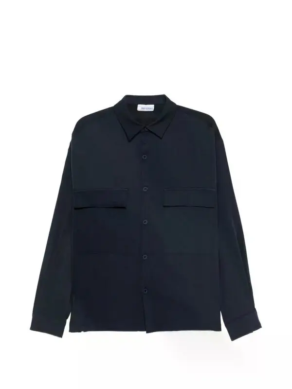 Imperial Flap-pocket Shirt Jacket - Blue