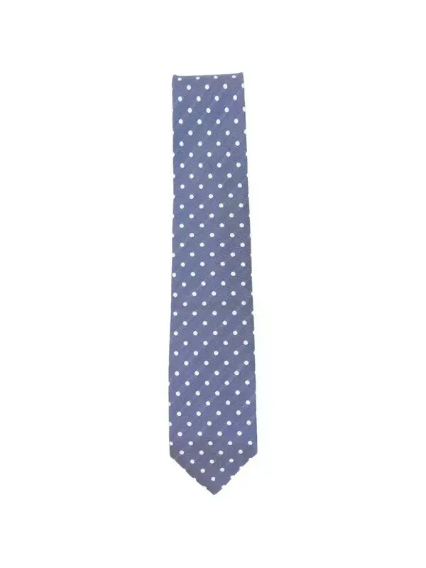 BARBA NAPOLI Polka-dot Neck Tie - Blue