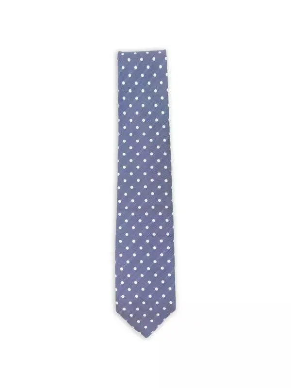 BARBA NAPOLI Polka-dot Neck Tie - Blue