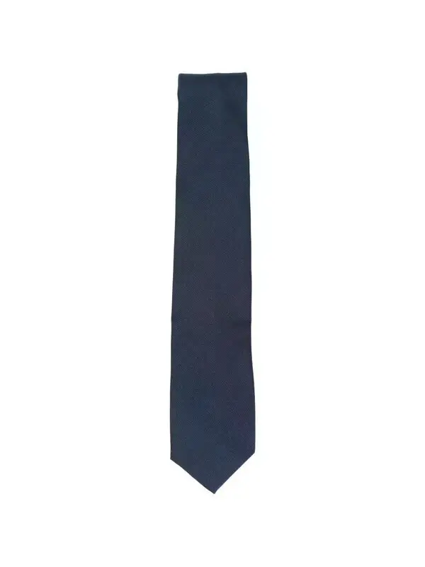 BARBA NAPOLI Twill Necktie - Blue