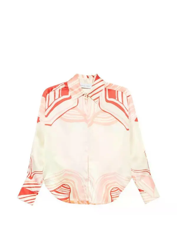 Raquel Diniz Abstract-print Silk Shirt