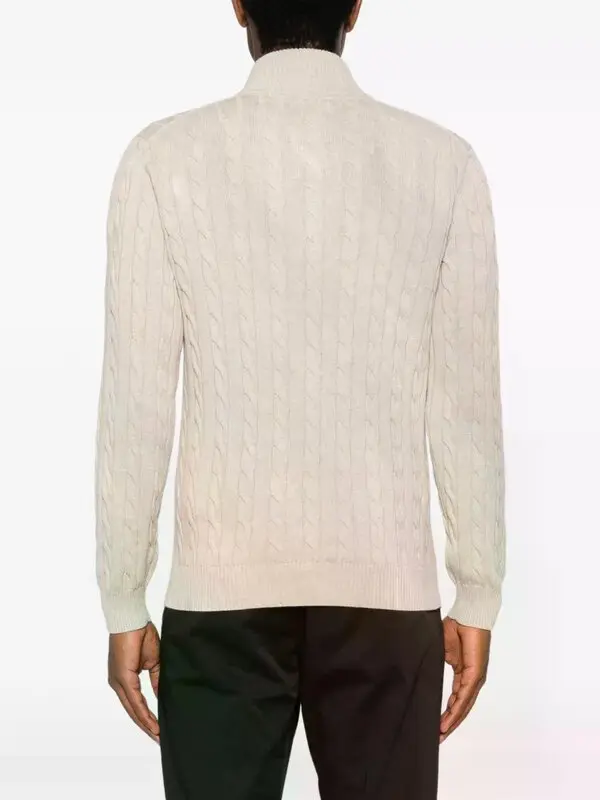 Gant Cable-knit Quarter-zip Sweater