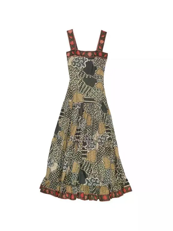 PHILIPPA 1970 Abstract-print Maxi Dress