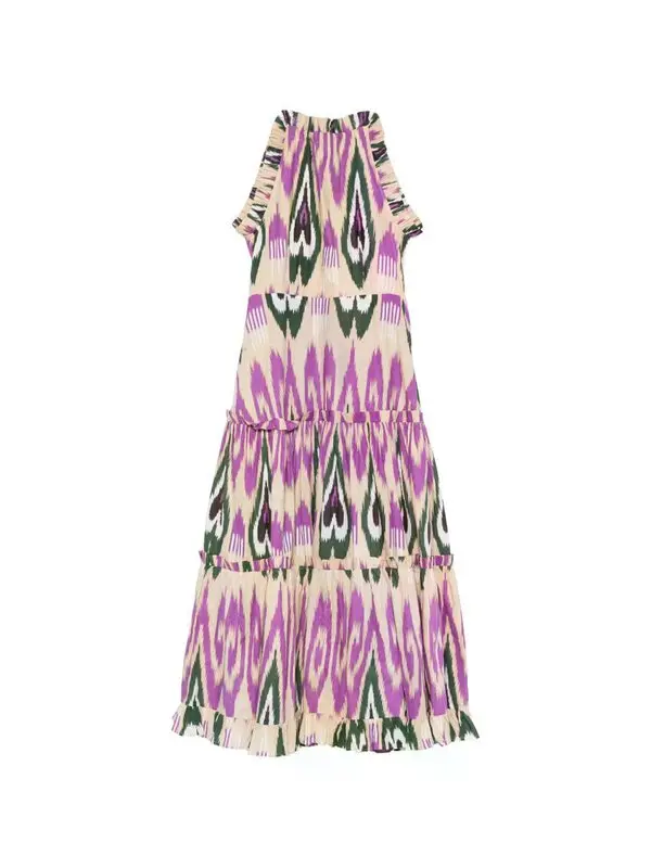 PHILIPPA 1970 Shiloh Ikat-print Maxi Dress