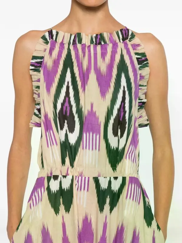 PHILIPPA 1970 Shiloh Ikat-print Maxi Dress