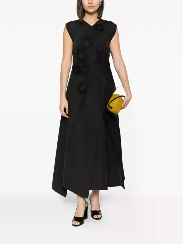 LITKOVSKA Embroidered Layered Maxi Dress