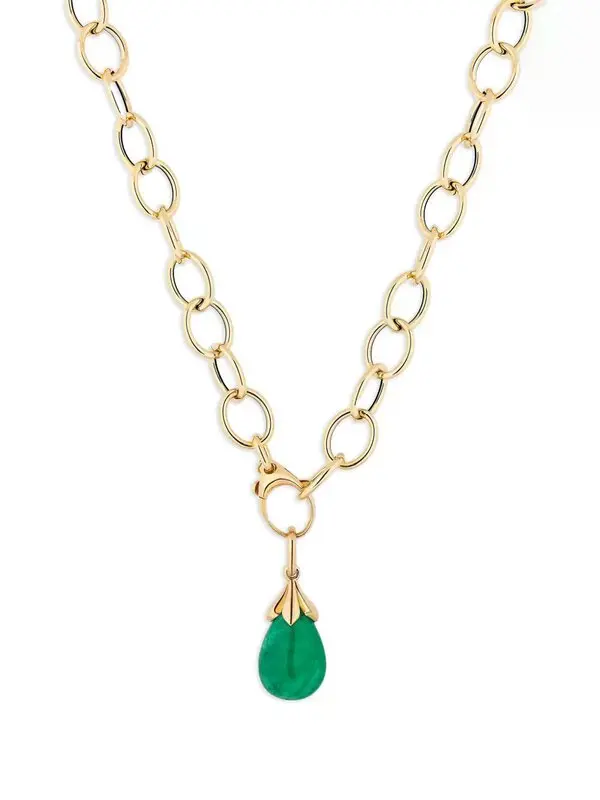 Goshwara G-one Emerald Pendant Necklace - Gold