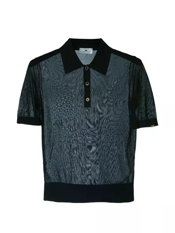 Elisabetta Franchi Knitted Top With Buttons