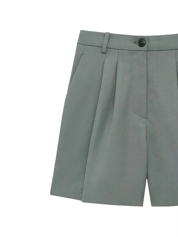 ANINE BING Brice Tailored Shorts - Green
