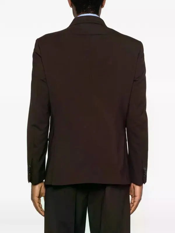 AMARANTO Double-breasted Peak-lapel Blazer